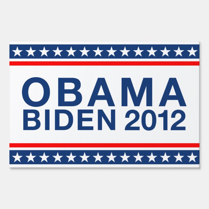 Obama Biden 2012 Yard Sign | Zazzle.com