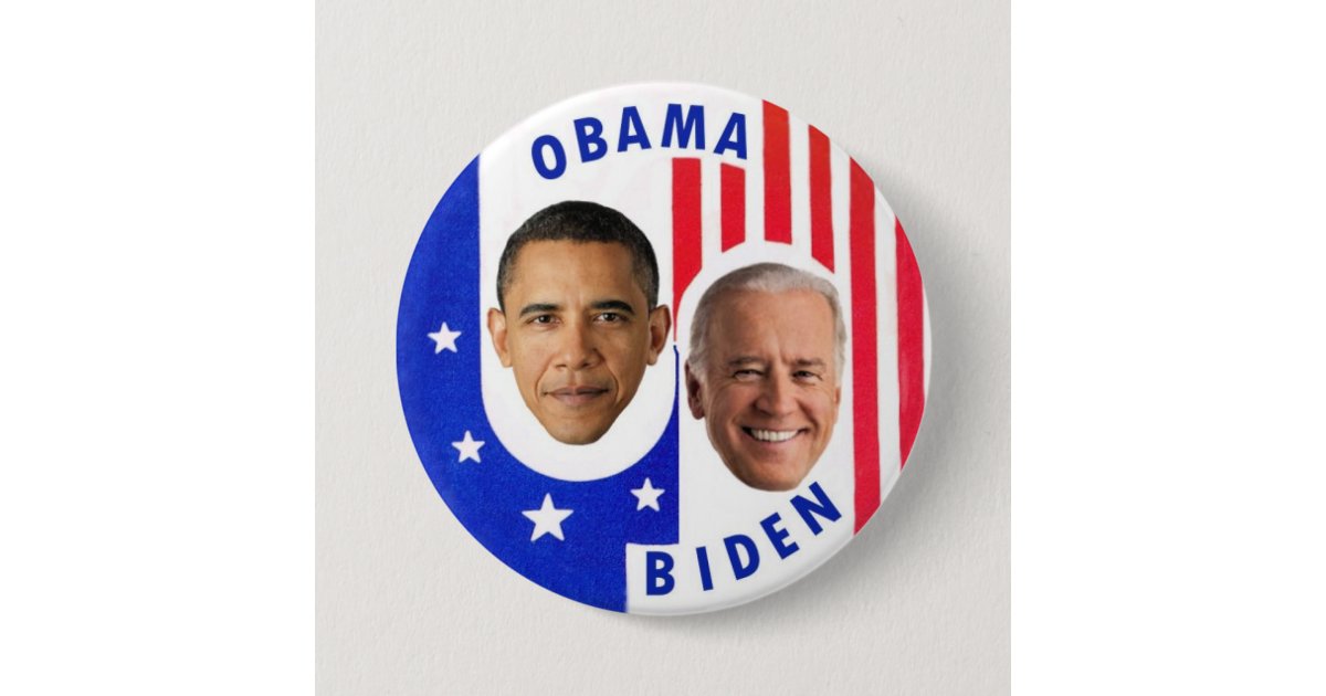 Obama Biden Pinback Button | Zazzle