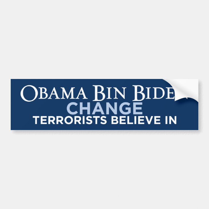 Obama Bin Biden Bumper Sticker | Zazzle.com