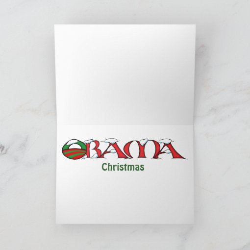 Obama Christmas Card | Zazzle