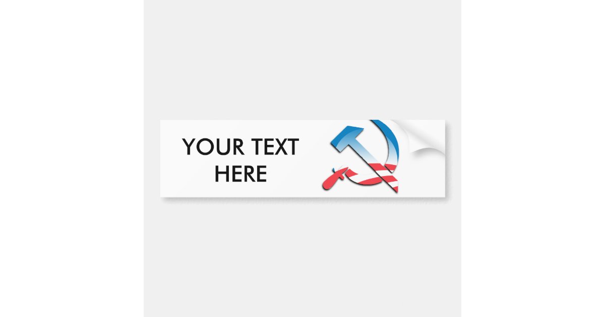 Obama Communist Symbol Bumper Sticker | Zazzle