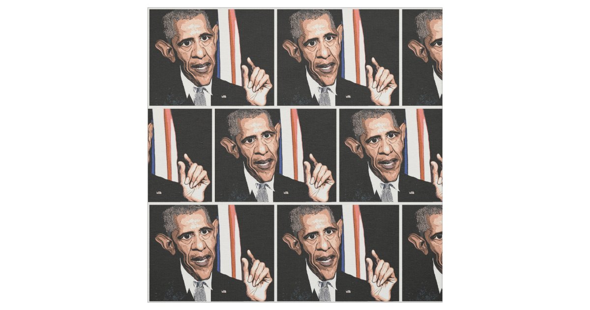 Obama Fabric | Zazzle