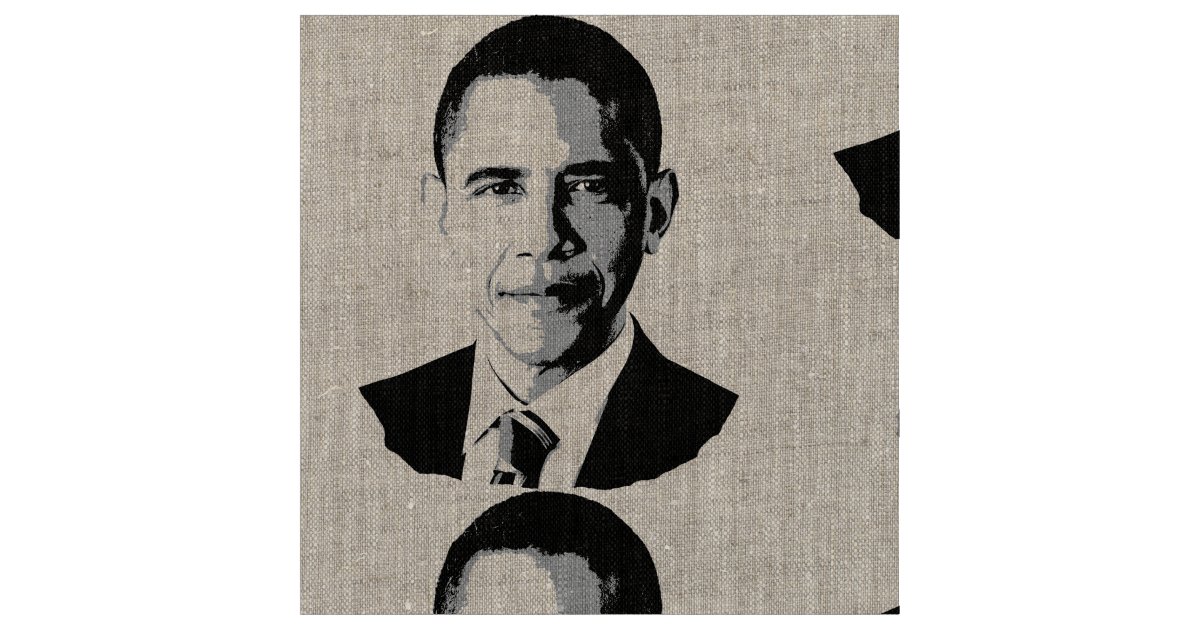 OBAMA FABRIC | Zazzle