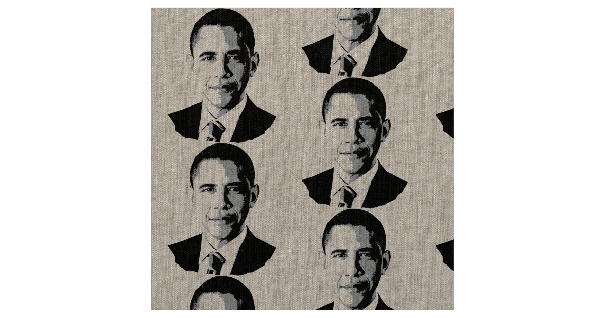 OBAMA FABRIC | Zazzle