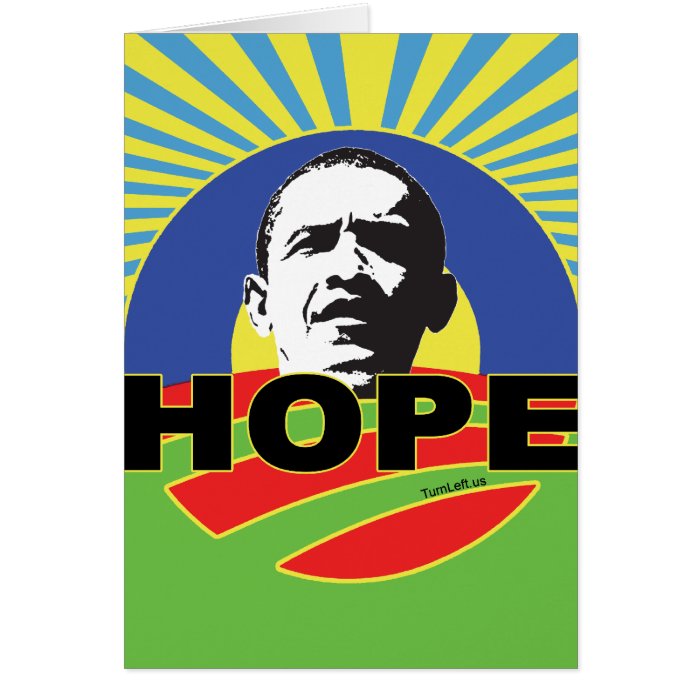 OBAMA HOPE CARD | Zazzle