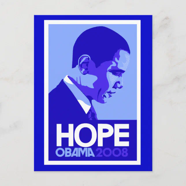 Obama Hope Postcard | Zazzle
