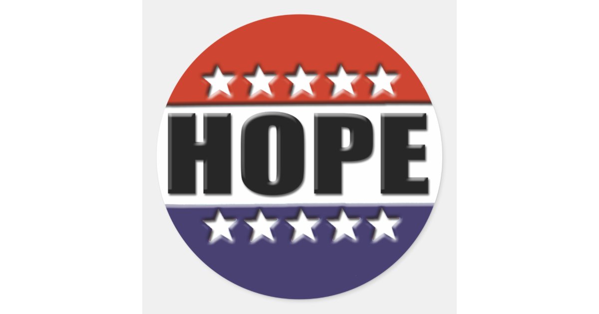 Obama Hope Sticker | Zazzle