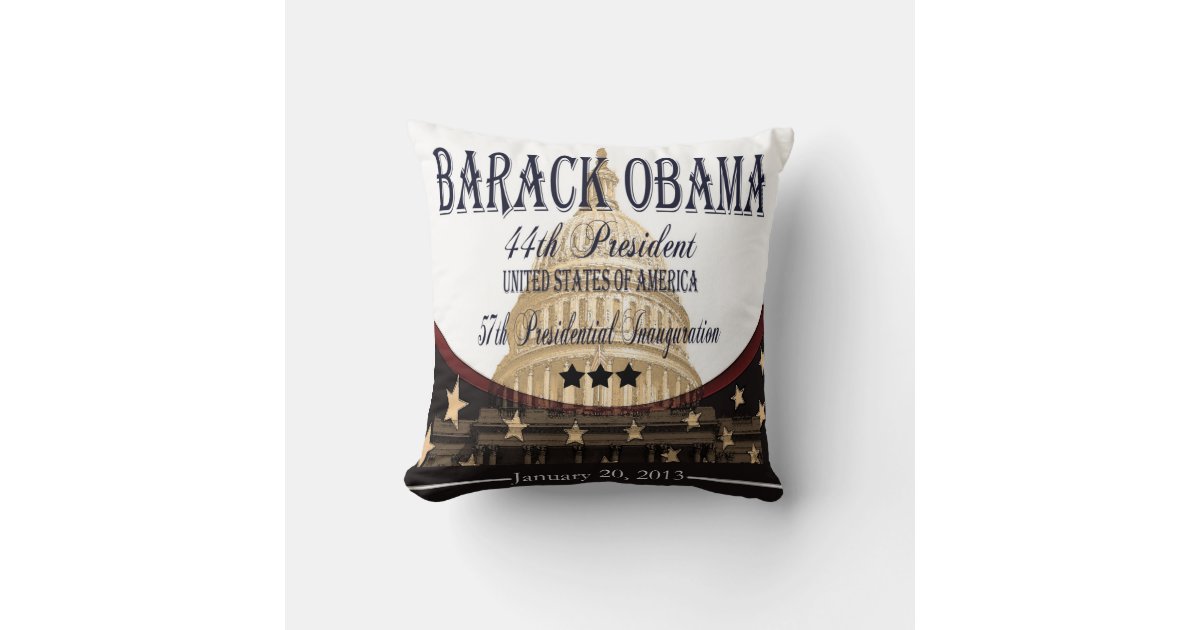 Obama Inauguration 2013 Commemorative Pillow | Zazzle