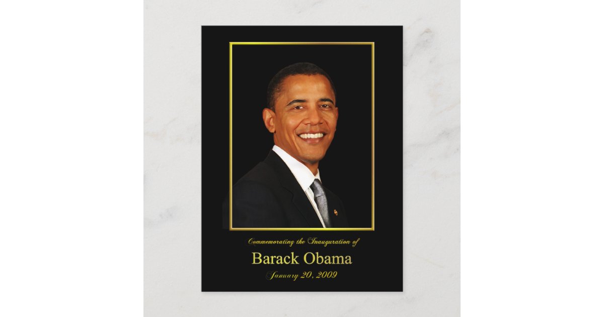 Obama Inauguration Invitation Postcard | Zazzle