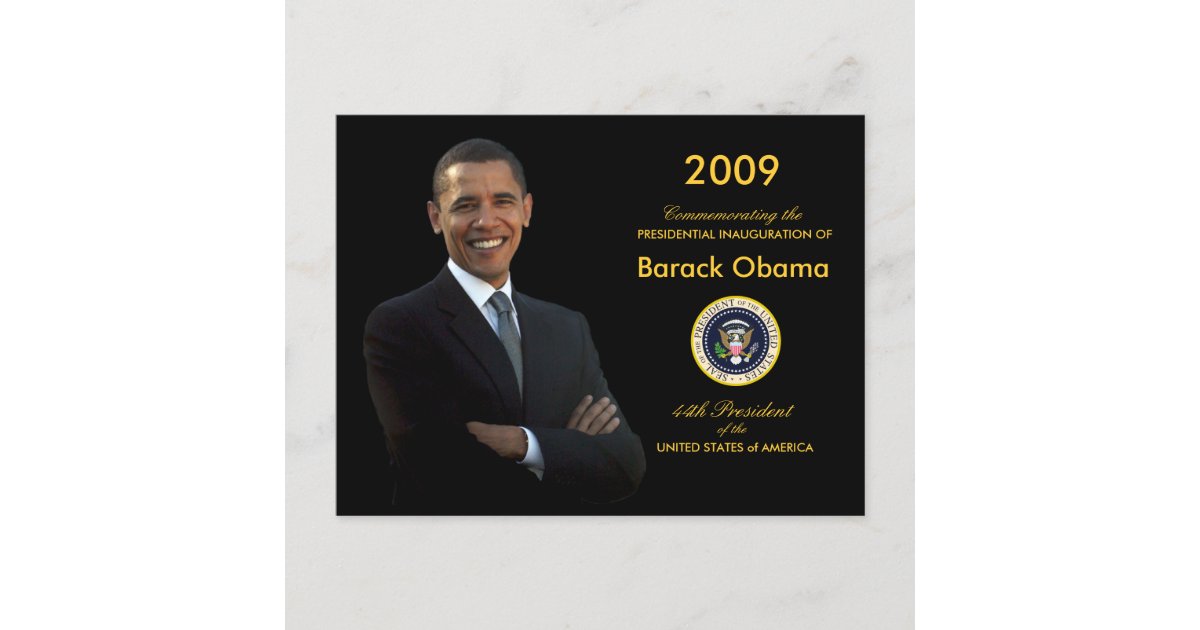 Obama Inauguration Party Invitation Postcard | Zazzle