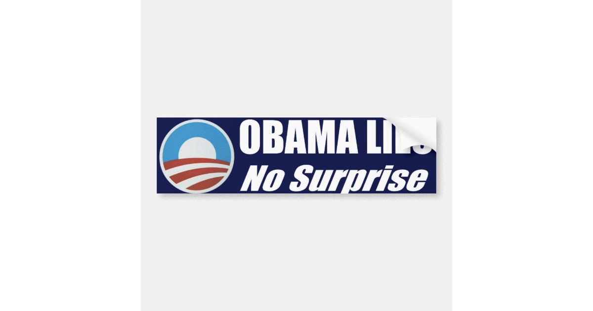 Obama Lies Bumper Sticker | Zazzle