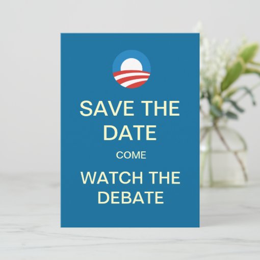 Obama Logo Debate Watch Party Invitations | Zazzle