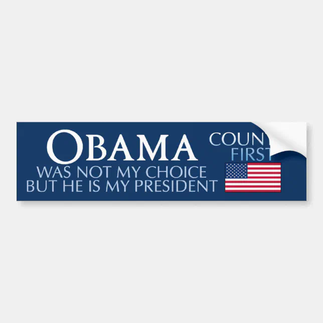 Obama - Not My Choice-My President Bumper Sticker | Zazzle