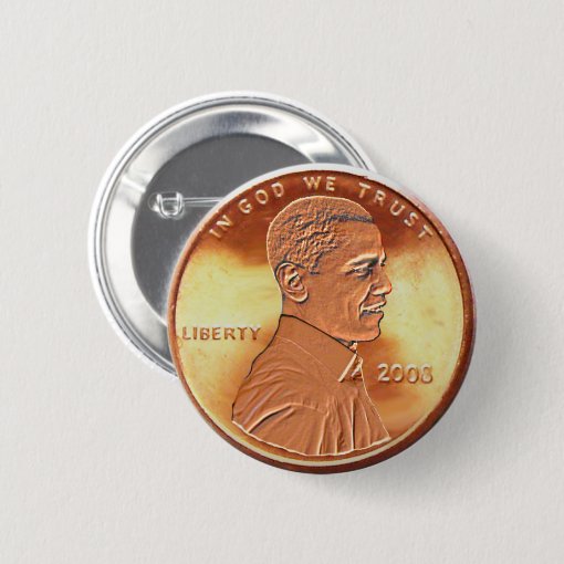 Obama Penny Button | Zazzle
