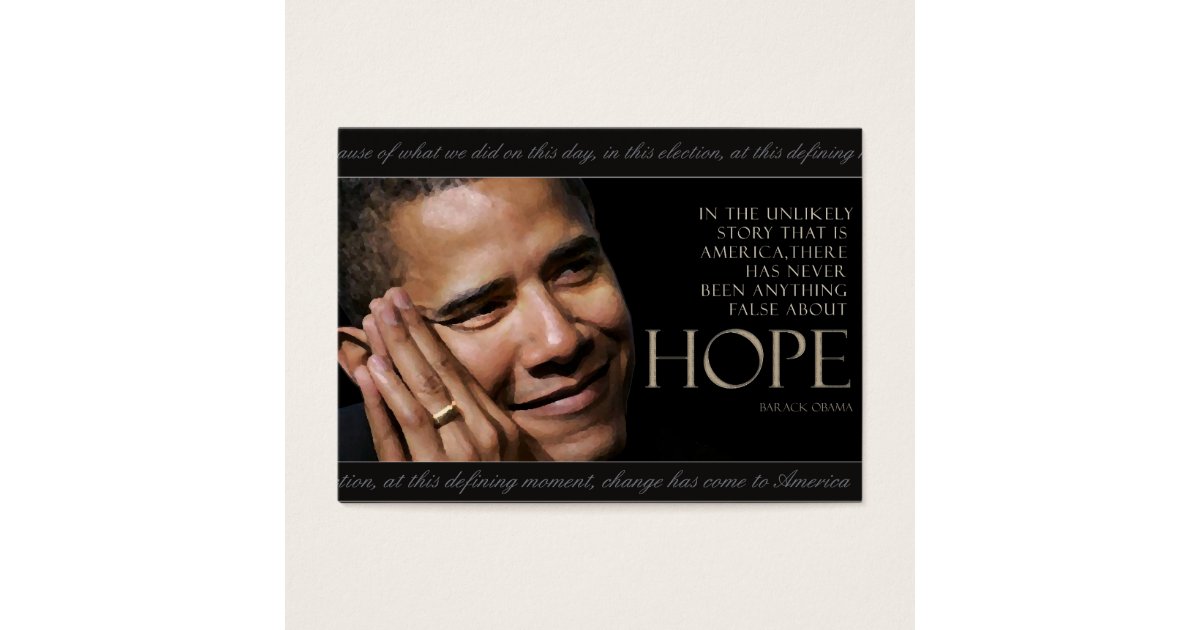 Obama Quote Card | Zazzle