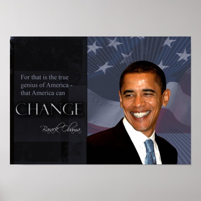 Obama Quote Poster | Zazzle.com