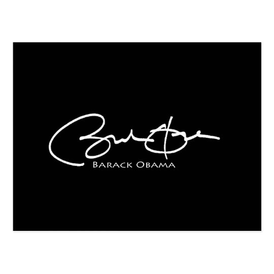Obama Signature Postcard | Zazzle.com
