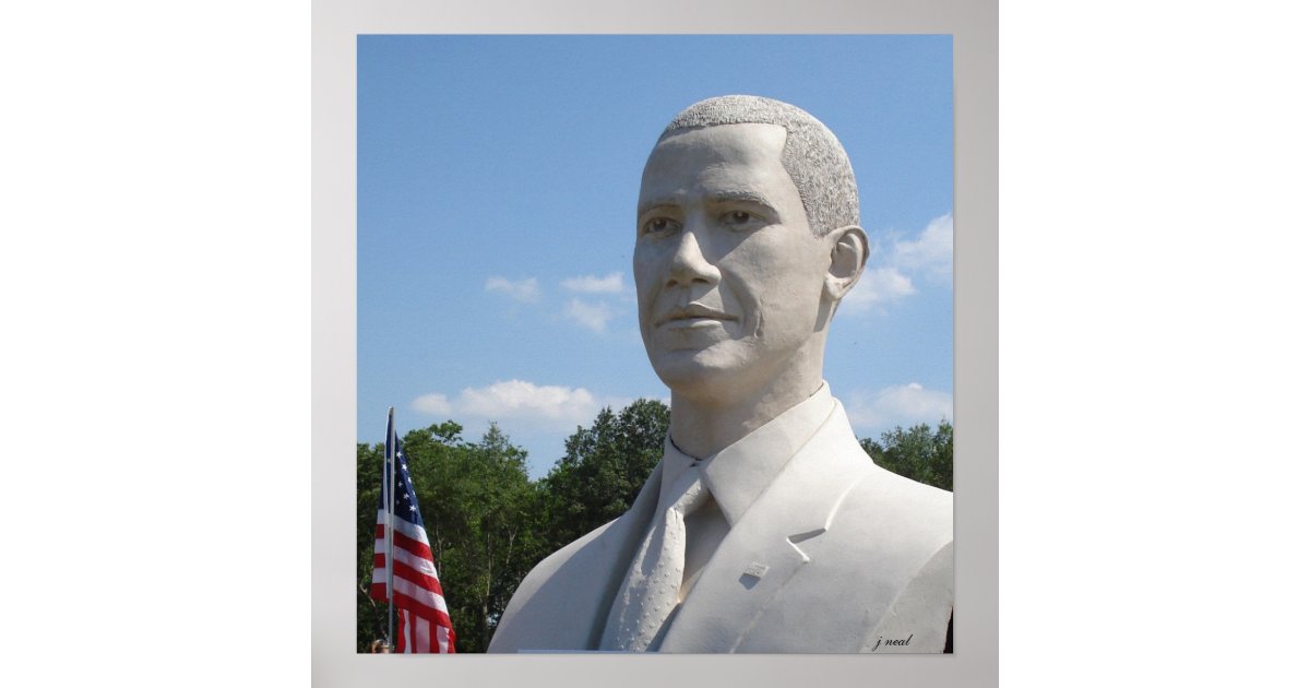 Obama Statue photograph Poster | Zazzle