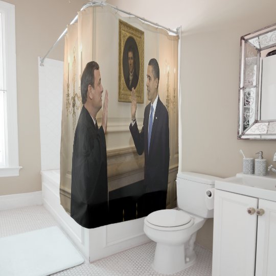 Obama Sworn In As President Shower Curtain | Zazzle.com