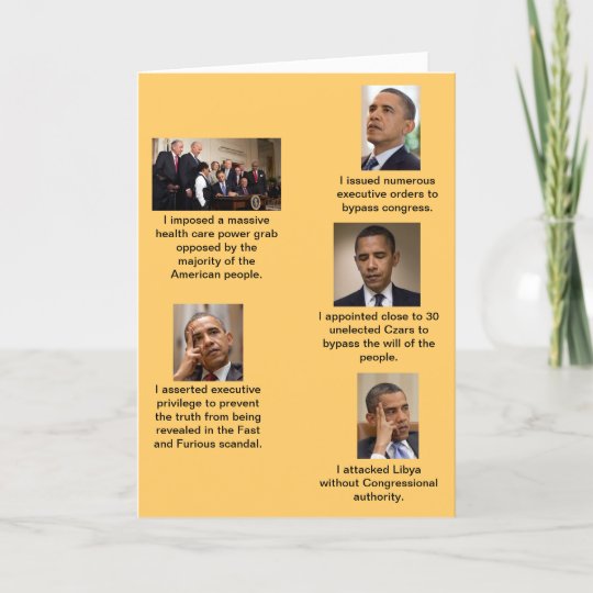 Obama the Dictator Card | Zazzle.com