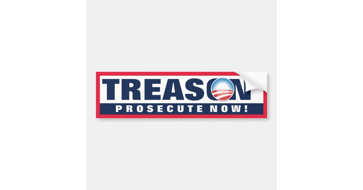 Obama Treason Bumper Sticker | Zazzle