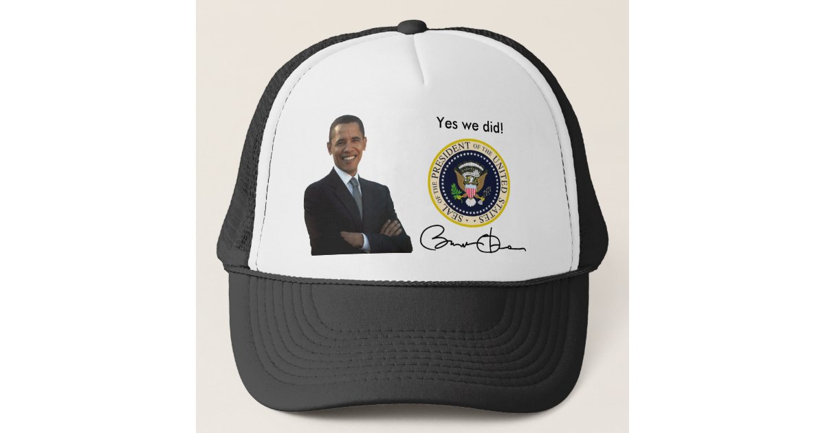 Obama Yes We Did - Baseball Cap | Zazzle