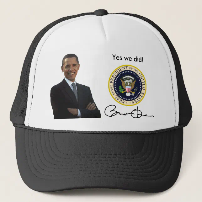 Obama Yes We Did - Baseball Cap | Zazzle