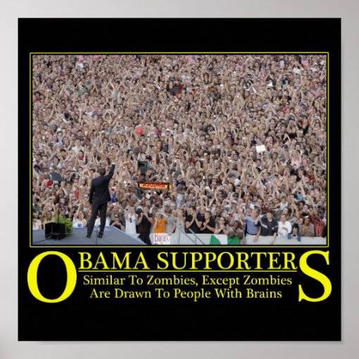 Obama Zombies Poster | Zazzle