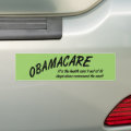 Obamacare Anti Obama Funny Bumper Sticker | Zazzle