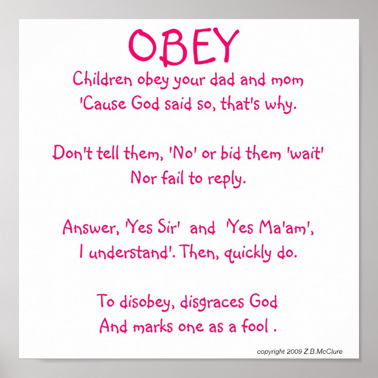 OBEY poster | Zazzle
