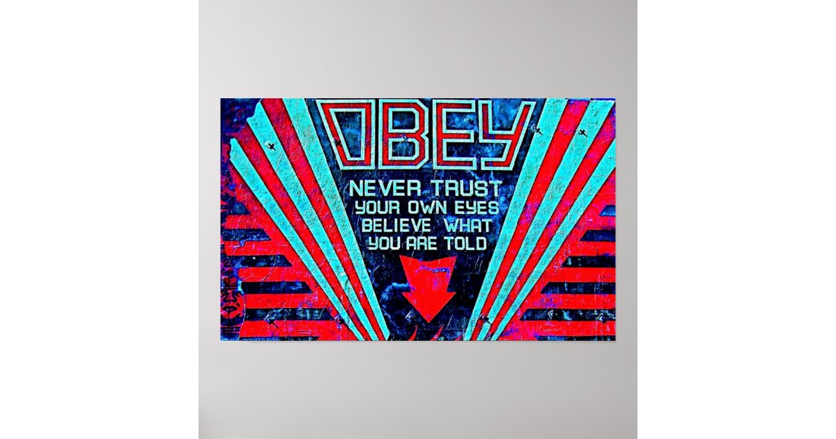 Obey! Poster | Zazzle