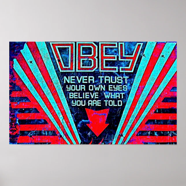 Obey! Poster | Zazzle