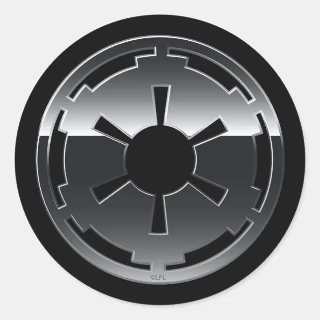 Obi-Wan Kenobi | Galactic Empire Insignia Classic Round Sticker | Zazzle