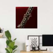 Oboe - double reed woodwind musical instrument poster | Zazzle
