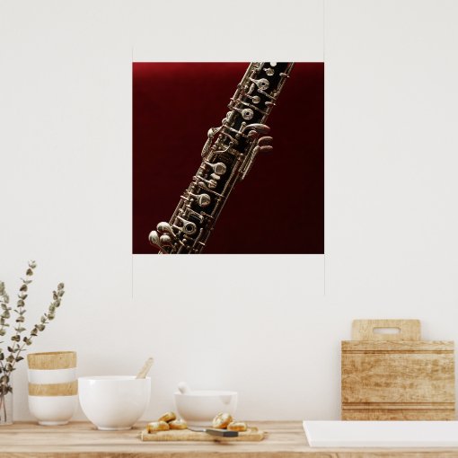 Oboe - double reed woodwind musical instrument poster | Zazzle
