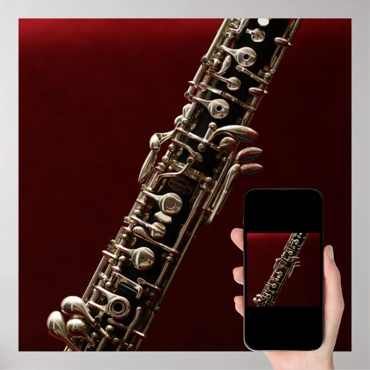 Oboe - double reed woodwind musical instrument poster | Zazzle