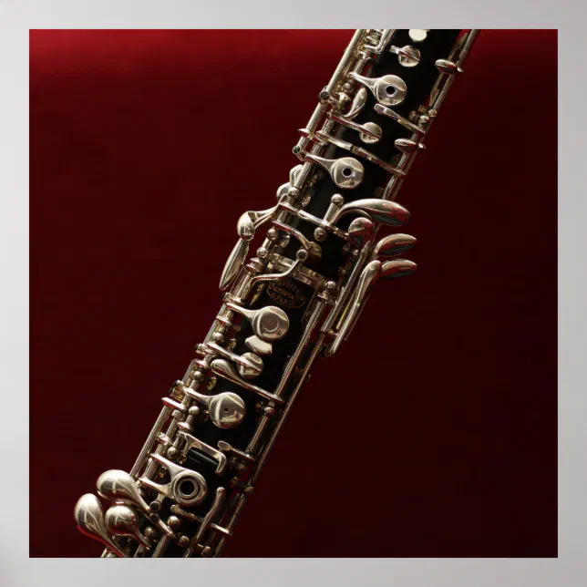 Oboe - double reed woodwind musical instrument poster | Zazzle