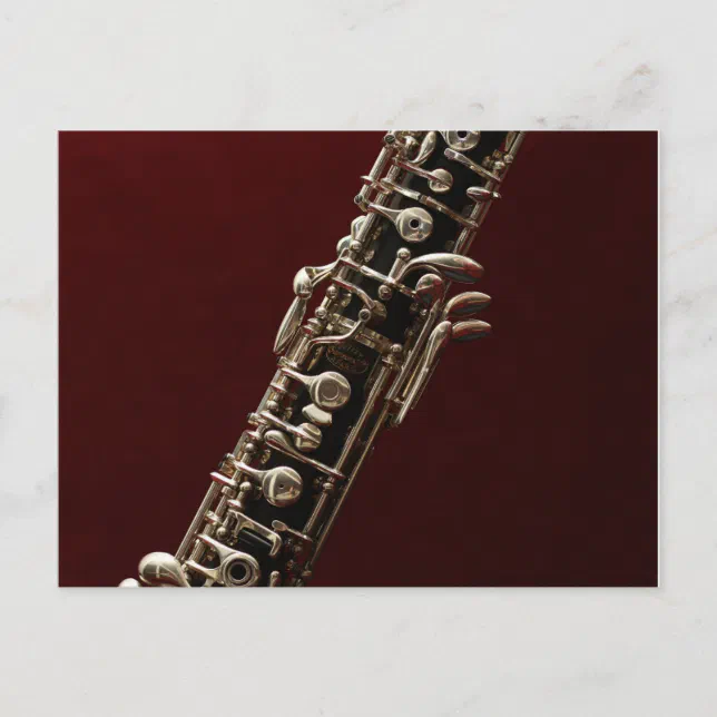 Oboe musical instrument postcard | Zazzle