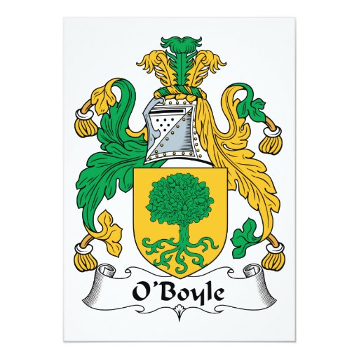 O'Boyle Family Crest Card | Zazzle