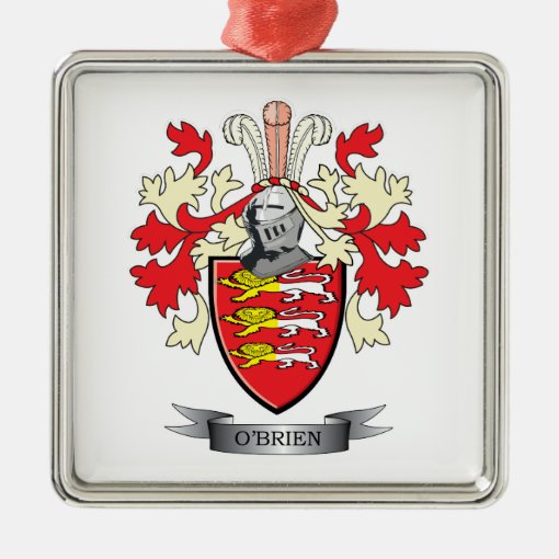 O'Brien Coat of Arms Metal Ornament | Zazzle