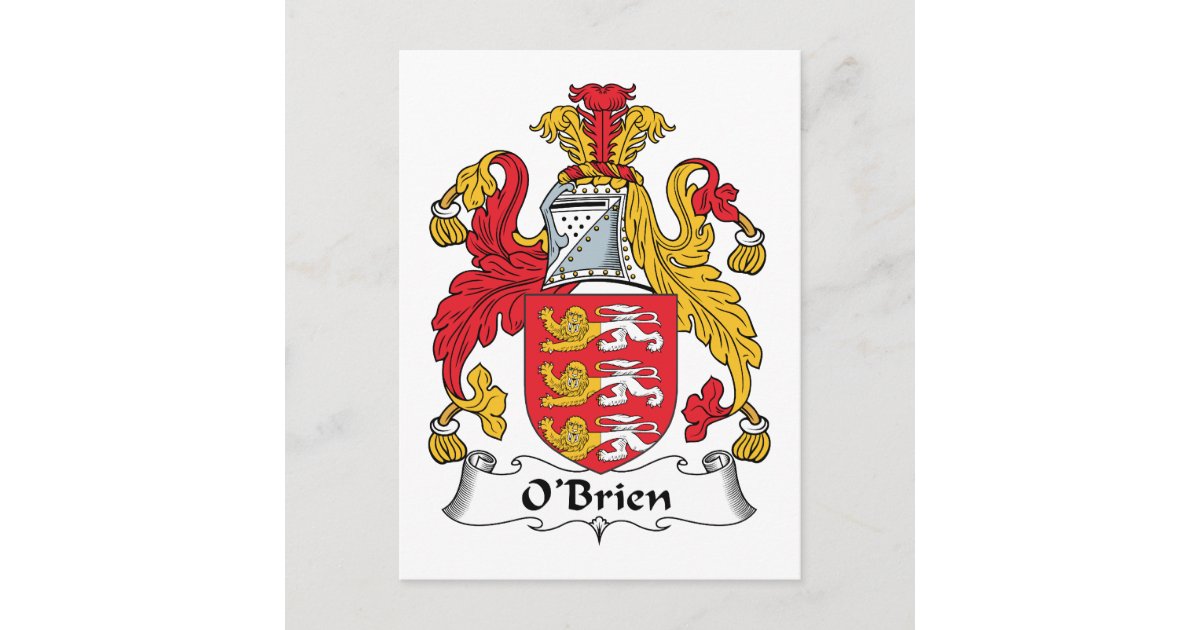 O'Brien Family Crest Postcard | Zazzle