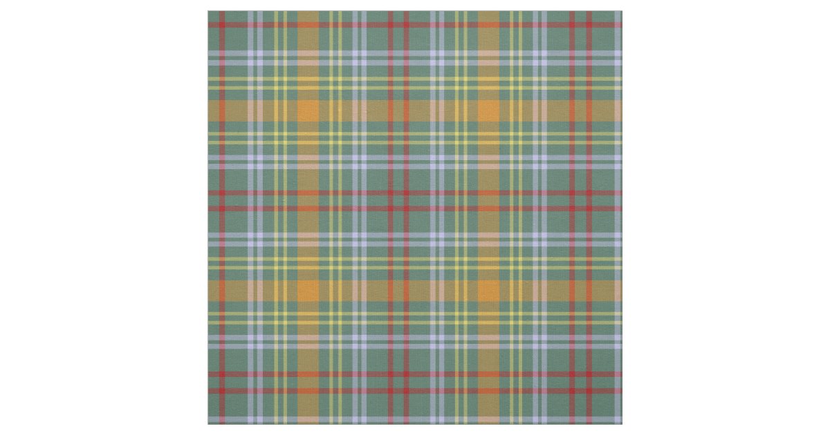 O'Brien Tartan Pattern Colorful Irish Plaid Fabric | Zazzle