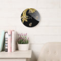 Obsidian Bling Wall Clock | Zazzle