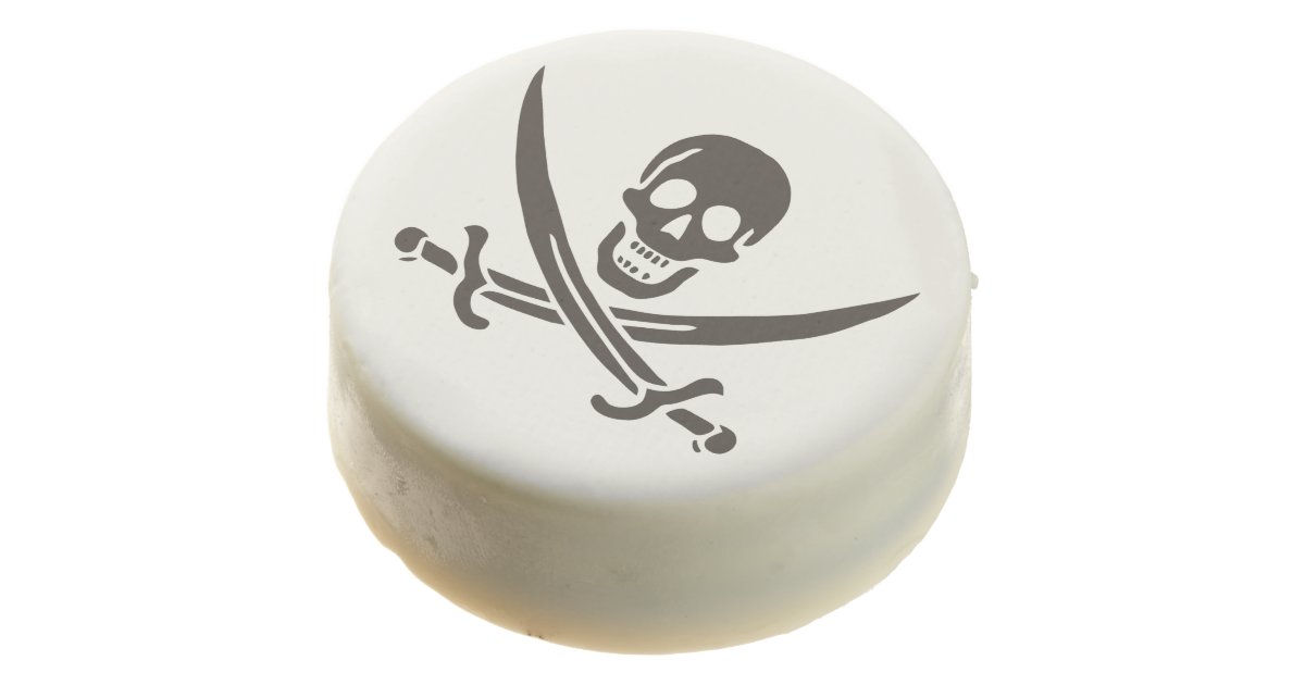 Obsidian Skull Swords Pirate flag of Calico Jack Chocolate Covered Oreo ...