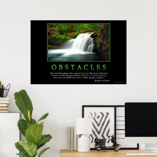 Obstacles Poster | Zazzle