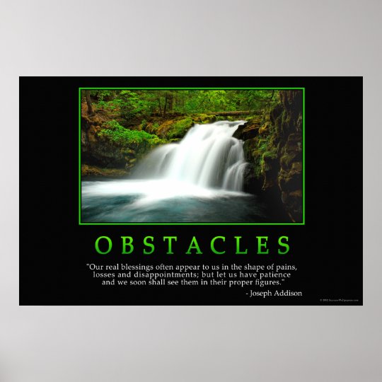 Obstacles Poster | Zazzle.com