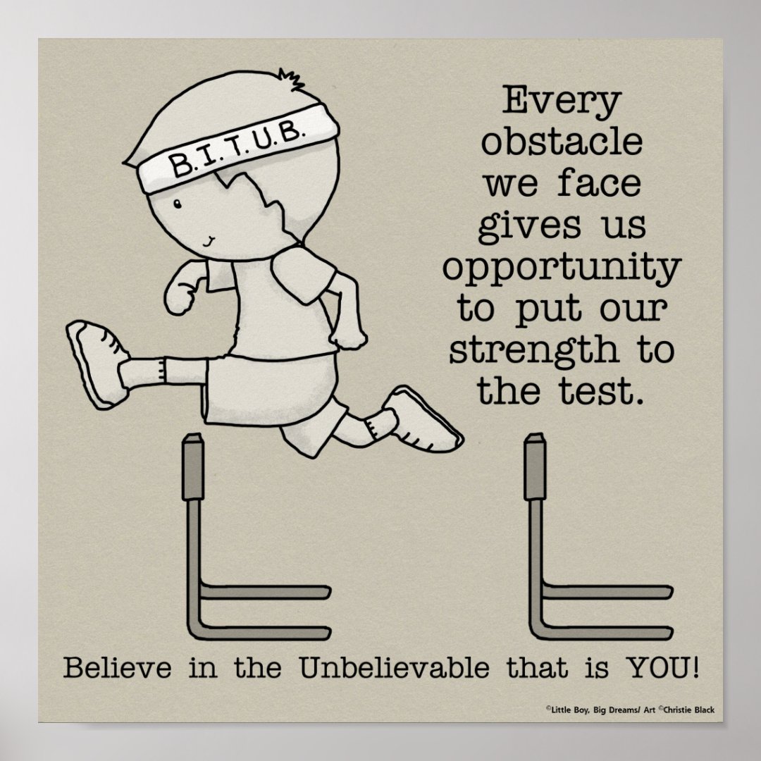 Obstacles Poster | Zazzle