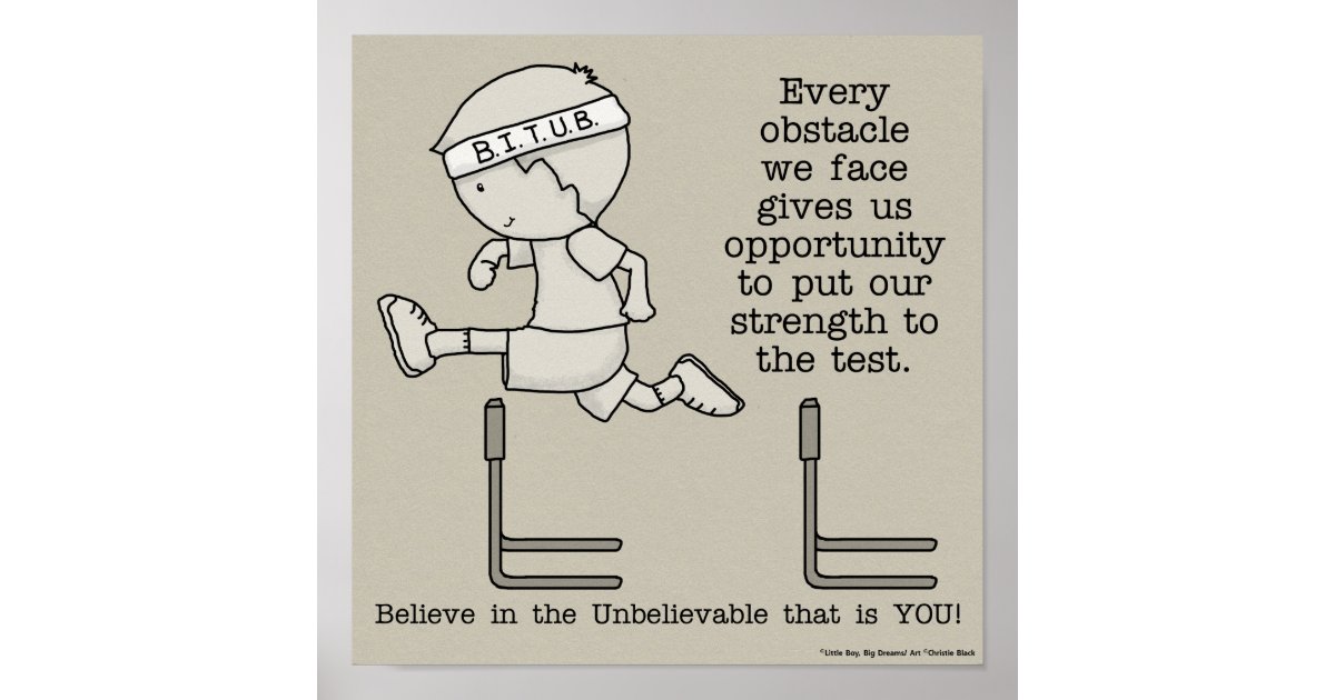 Obstacles Poster | Zazzle
