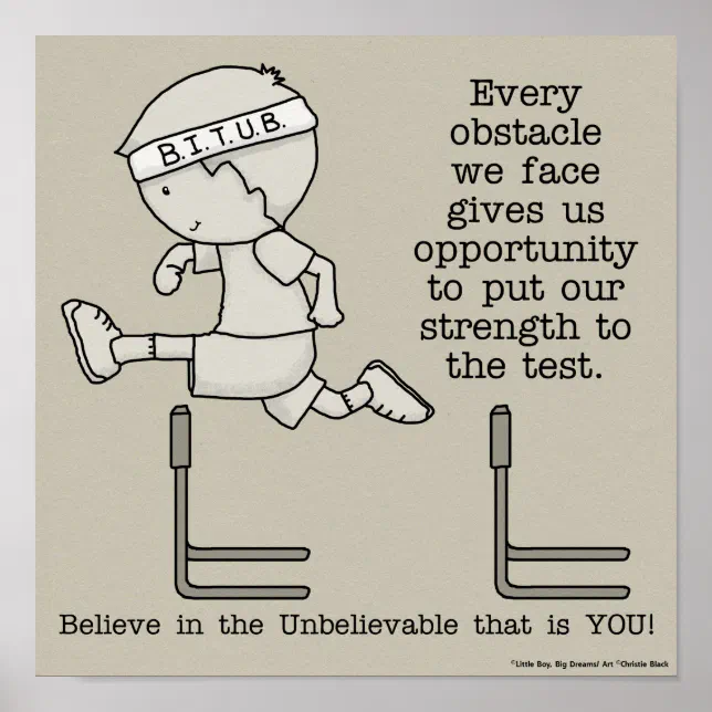 Obstacles Poster | Zazzle