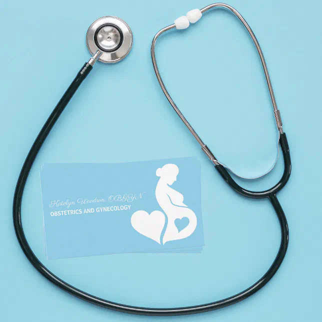 Obstetrics Gynecology Maternity Ward Baby Blue Business Card | Zazzle